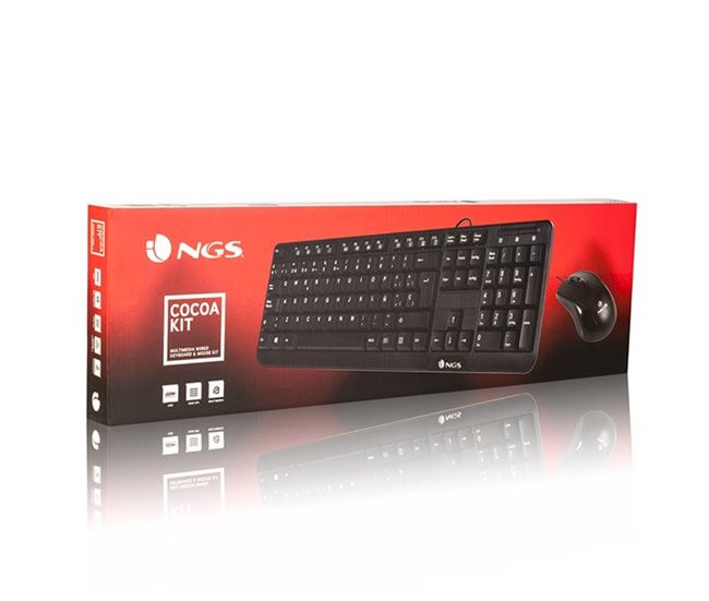 Teclado y Ratón NGS Cocoa Kit 2 piezas Teclado: QWERTY - Conforama