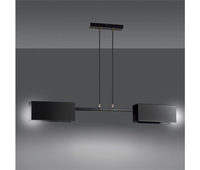 Lámpara de techo Lastro (2 luces) Metal Nórdico - Conforama