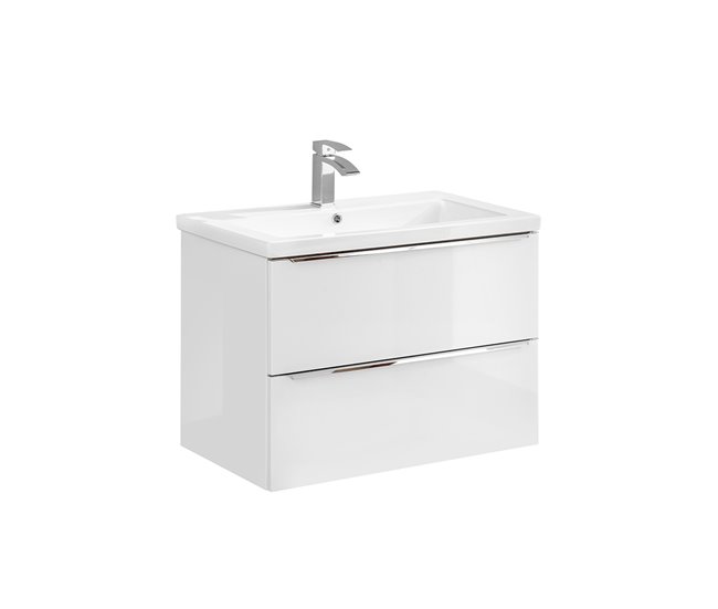 Conjunto mueble lavabo individual encastrable 80cm y columna April ...