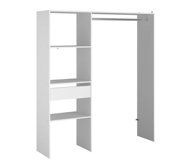 Vestidor Modular Abierto Custom para Dormitorio Estilo Contemporáneo en ...