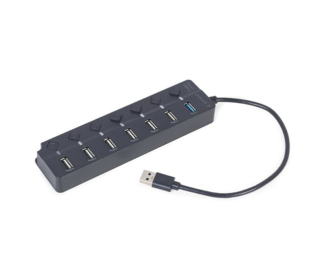 Hub USB GEMBIRD UHB-U3P1U2P6P-01 Negro - Conforama