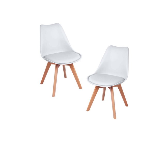 Pack 2 Sillas Synk Basic - Blanco - Conforama