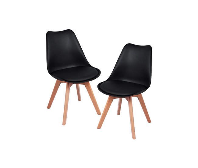 Pack 2 Sillas Synk Basic - Amarillo - Conforama