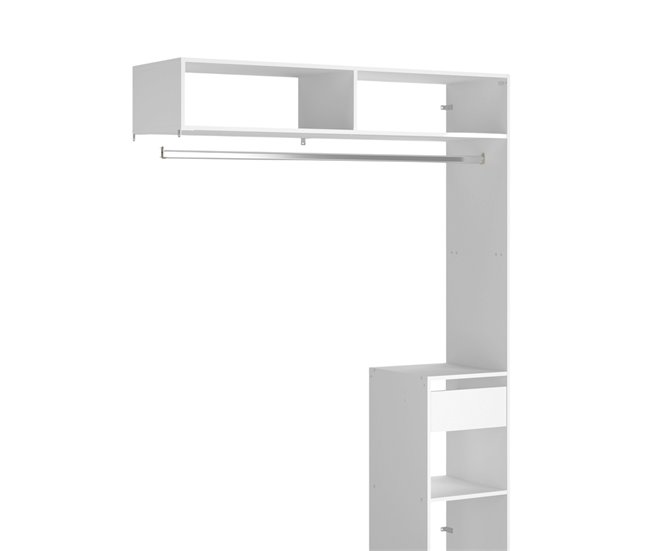 Vestidor Modular Abierto Custom para Dormitorio Estilo Contemporáneo en ...