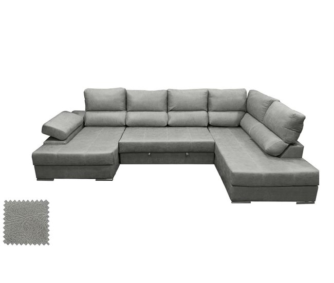 Mega Sofa Cama Chaise Longue Rinconera Italia 315cm - Conforama