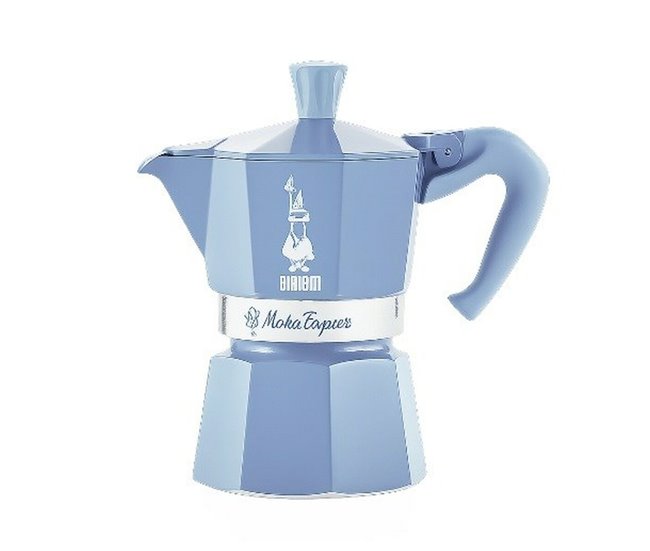 Cafetera Italiana Bialetti Azul Aluminio Termoplástico 3 Tazas - Conforama