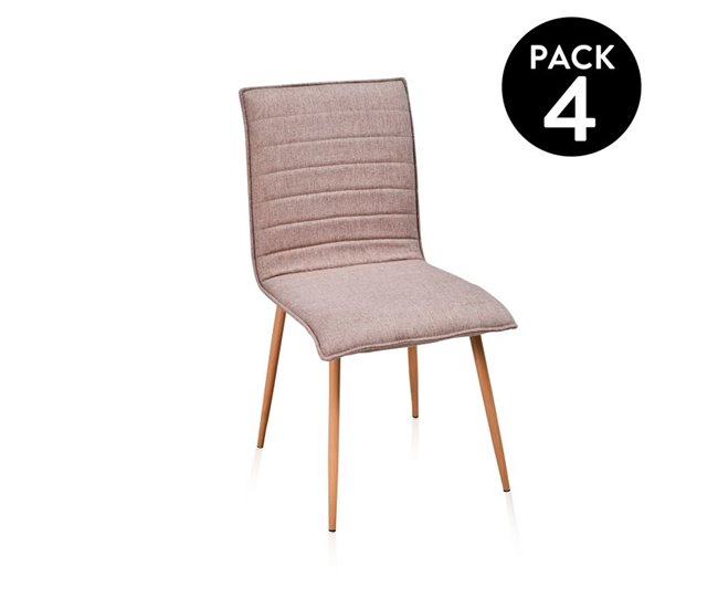 Pack 4 Sillas de comedor Jules Cambria 45 x 87 x cm - Conforama