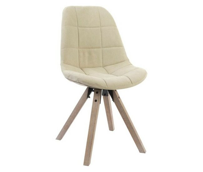 Conforama Silla de Comedor DKD Home Decor Beige Multicolor 47 x 55 x 85 ...