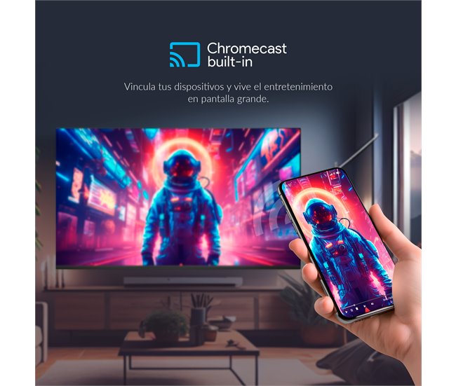 Televisor Smart TV 24 pulgadas HD. Google Official con Android 11 ...