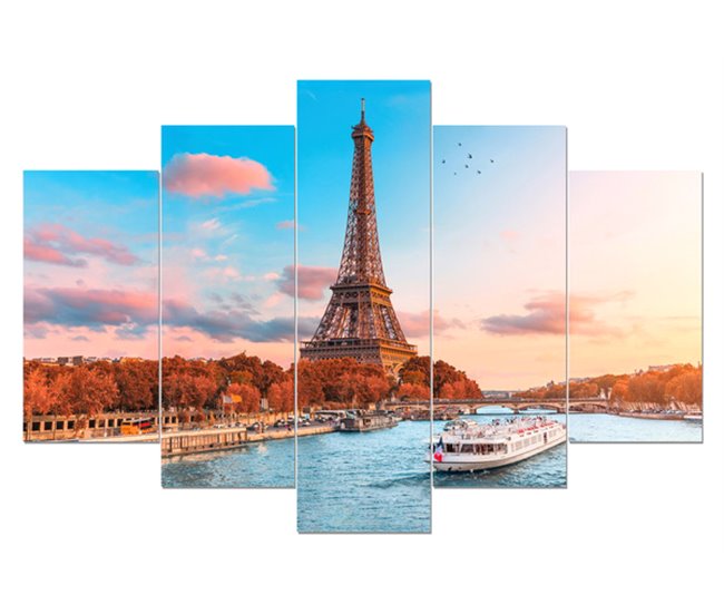 Canvas 5 piezas TORRE EIFFEL marca CONFORAMA - Conforama