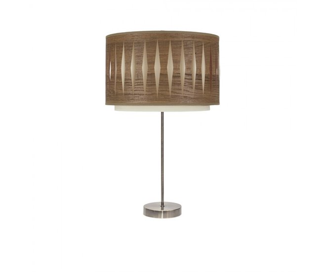 lampara sobremesa metal color dorado serie alexandra 30cm - Conforama