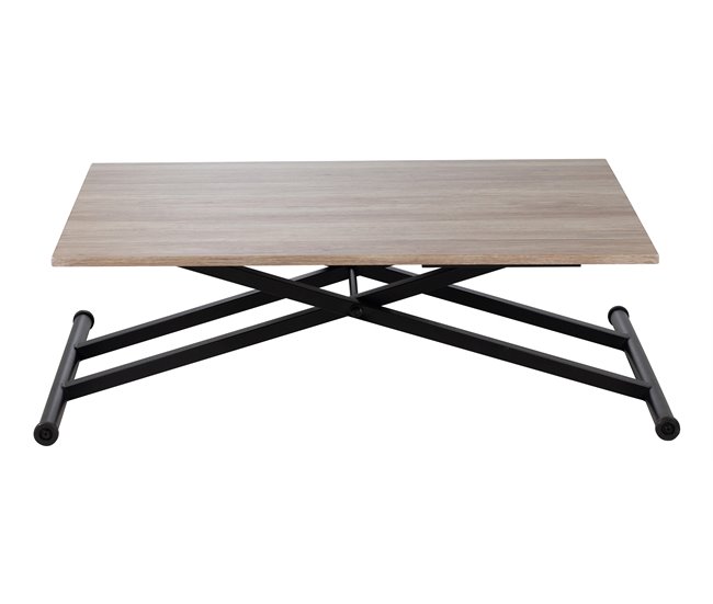 Mesa de centro elevable roble STAND UP - Conforama