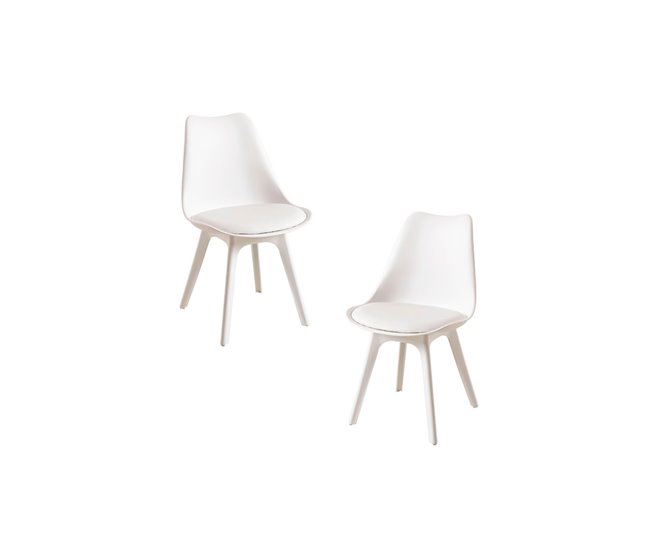 Pack 2 Sillas Synk Suprym - Blanco - Conforama