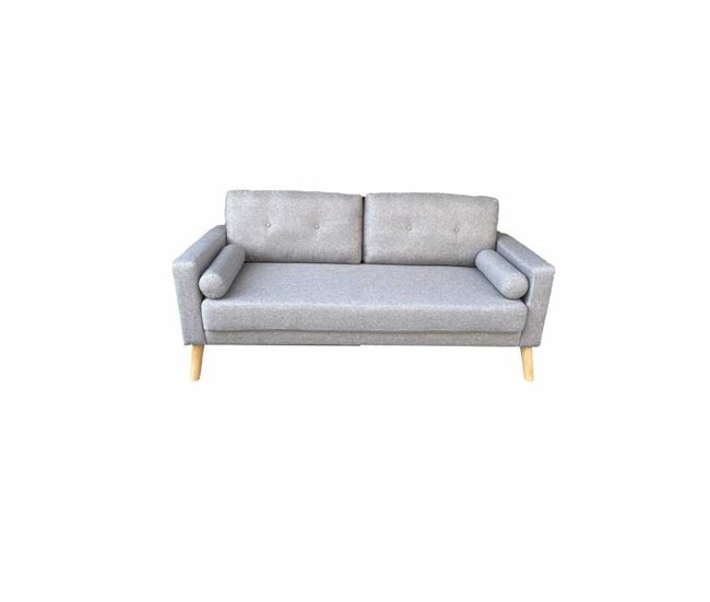 Sofa Celia 3 plazas (Color: Gris) - Conforama