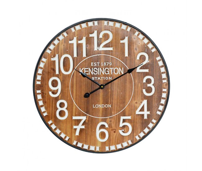 Reloj de Pared Vintage Madera Oscura Ø60cm O91 - Conforama