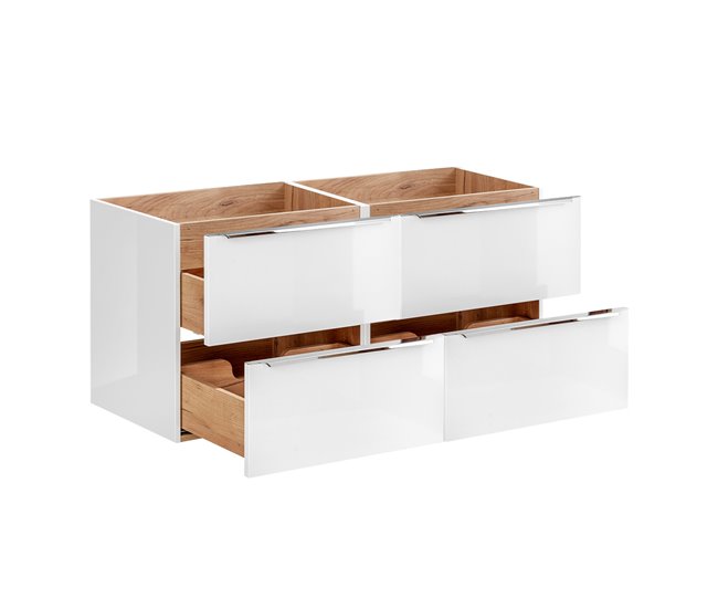 Mueble bajo lavabo 120 cm April Blanco - Conforama