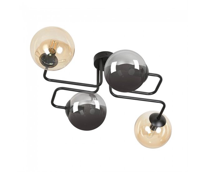 Plafón de techo Vesta Mix III (4 luces) Cristal - Metal Moderno - Conforama