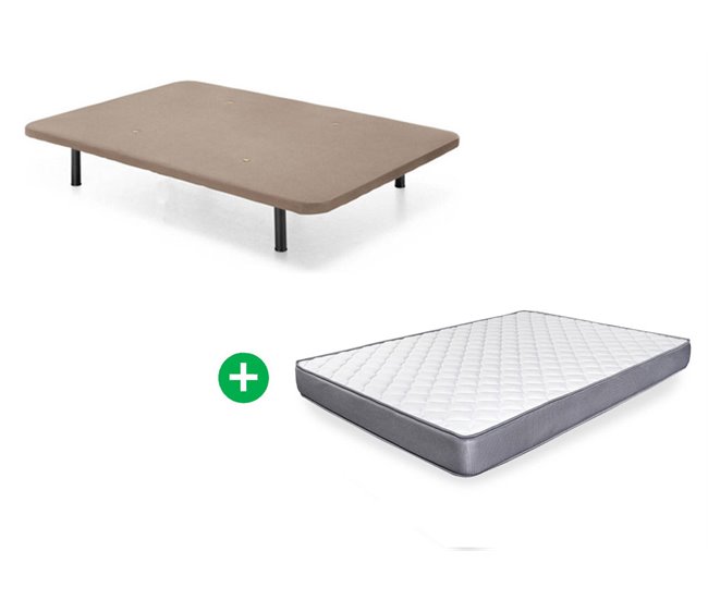 Somier Base Tapizada + Colchon Basic (90, 105, 135 y 150cm) - Conforama