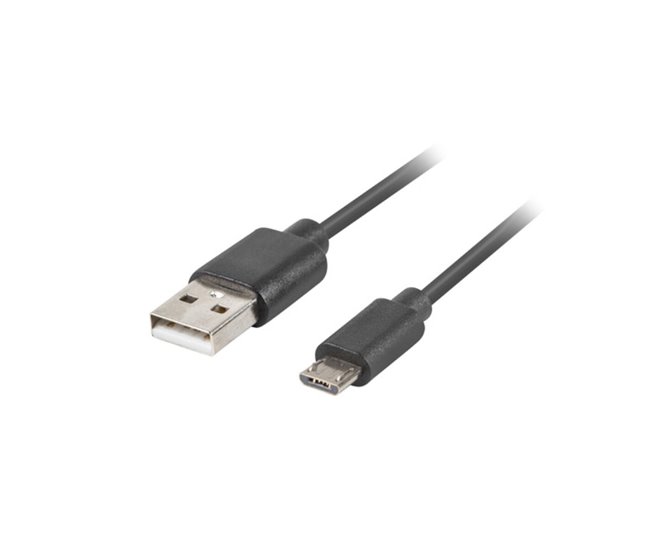 Cable Micro USB Lanberg CA-USBM-20CU-0010-BK Negro 1 m - Conforama