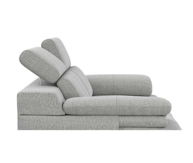 Sofá TITUS 3 plazas color gris claro - Conforama