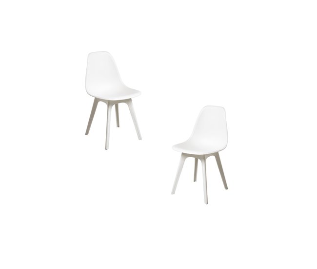Pack 2 Sillas Kelen Suprym - Blanco - Conforama