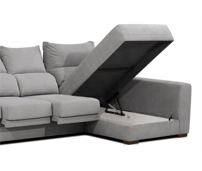Chaise longue reversible ARGOS color beige Conforama