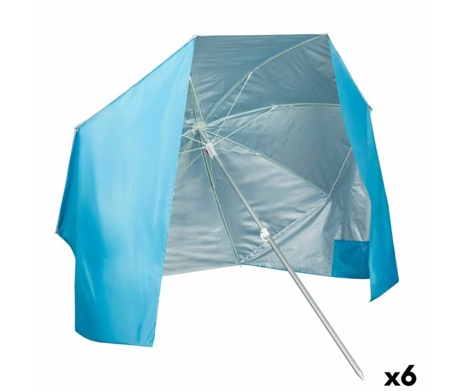 Sombrilla Aktive Azul 200 x 185 x 200 cm (6 Unidades) - Conforama