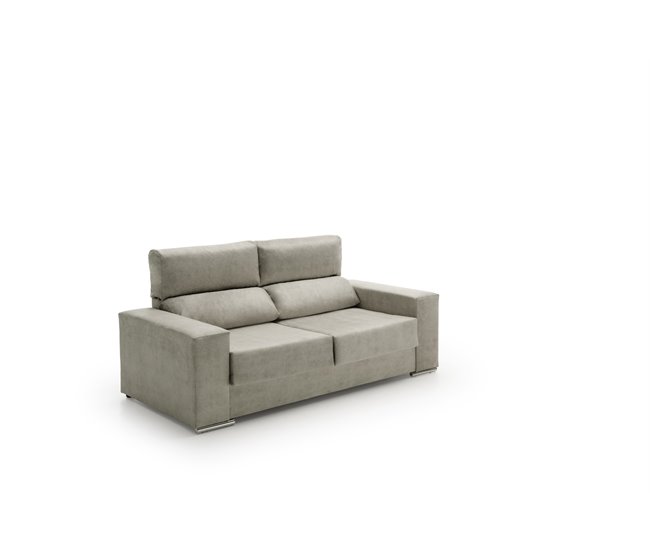 Conjunto Sofas Reclinable Alice Gris 2 + 3 Plazas - Conforama