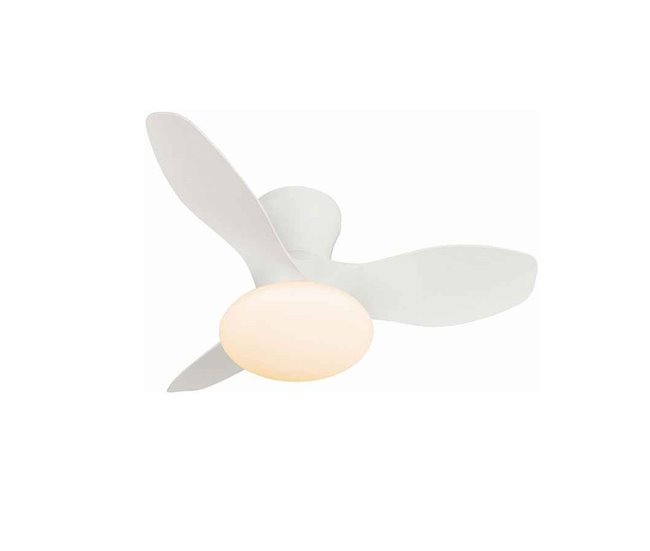 ventilador de techo metal color blanco serie tulip 55cm - Conforama