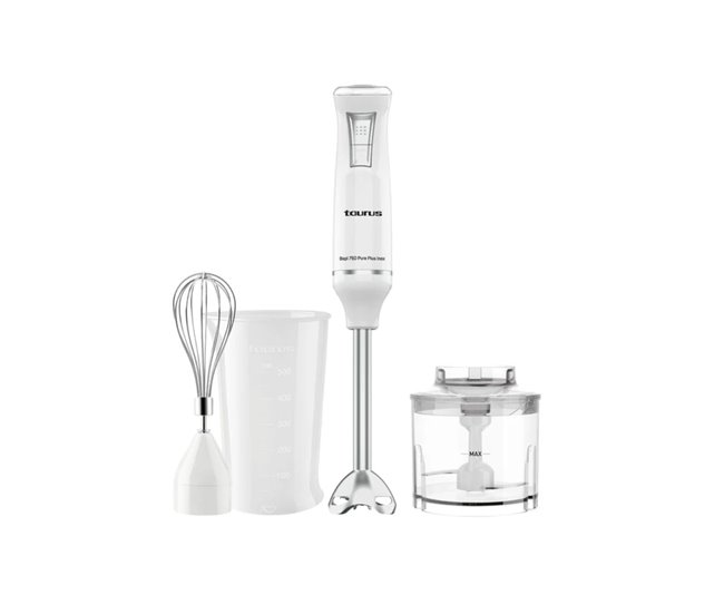 Batidora de mano Taurus Bapi 750 Pure Plus 750W 20 velocidades blanco - Conforama