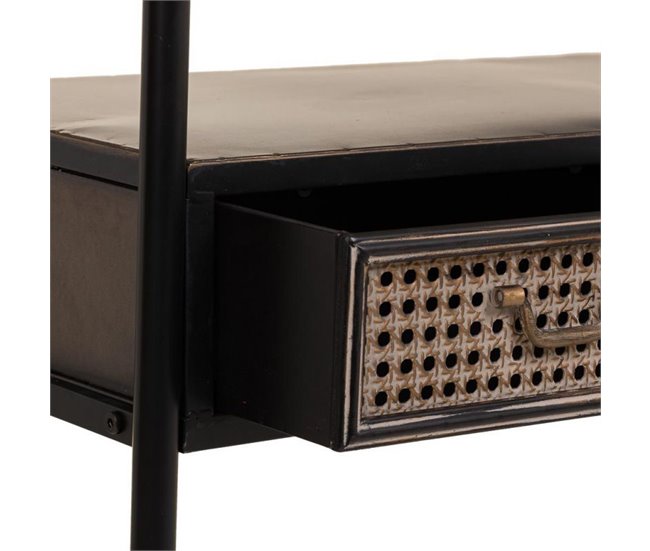 Recibidor de metal marrón 122x42x80h cm - Conforama