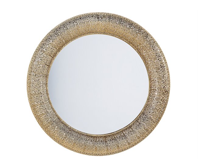 Espejo CHANNAY 80 cm 80 cm Metal Plateado - Conforama