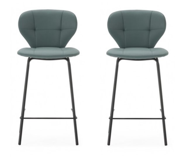 Pack de 2 taburetes altos MAURA color beige - Conforama