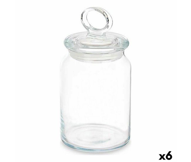 Tarro Kitchen 860 ml 9,8 x 19,3 x 9,8 cm Transparente Silicona Vidrio ...