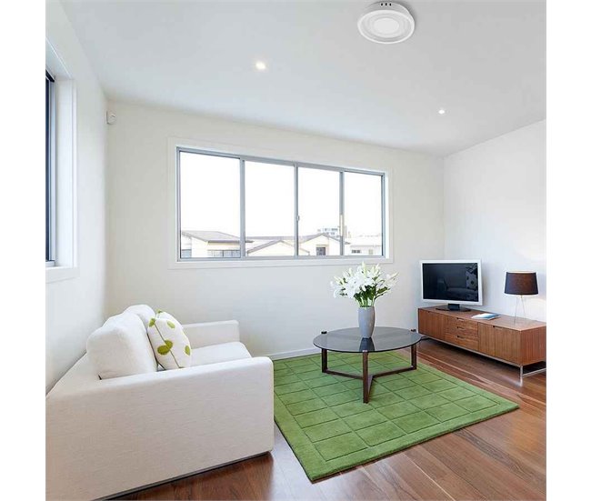 lampara plafon metal color blanco serie elma 21cm - Conforama