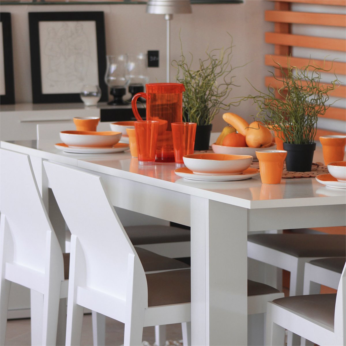 Mesa Extensible Fani Color Blanco, Mesa Comedor, 140/190 (Ancho) 90 ...