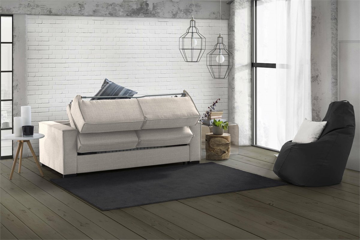 Sofá cama Daabbo, Sofá grande de 2 plazas, 100% Made in Italy, Sofá de ...
