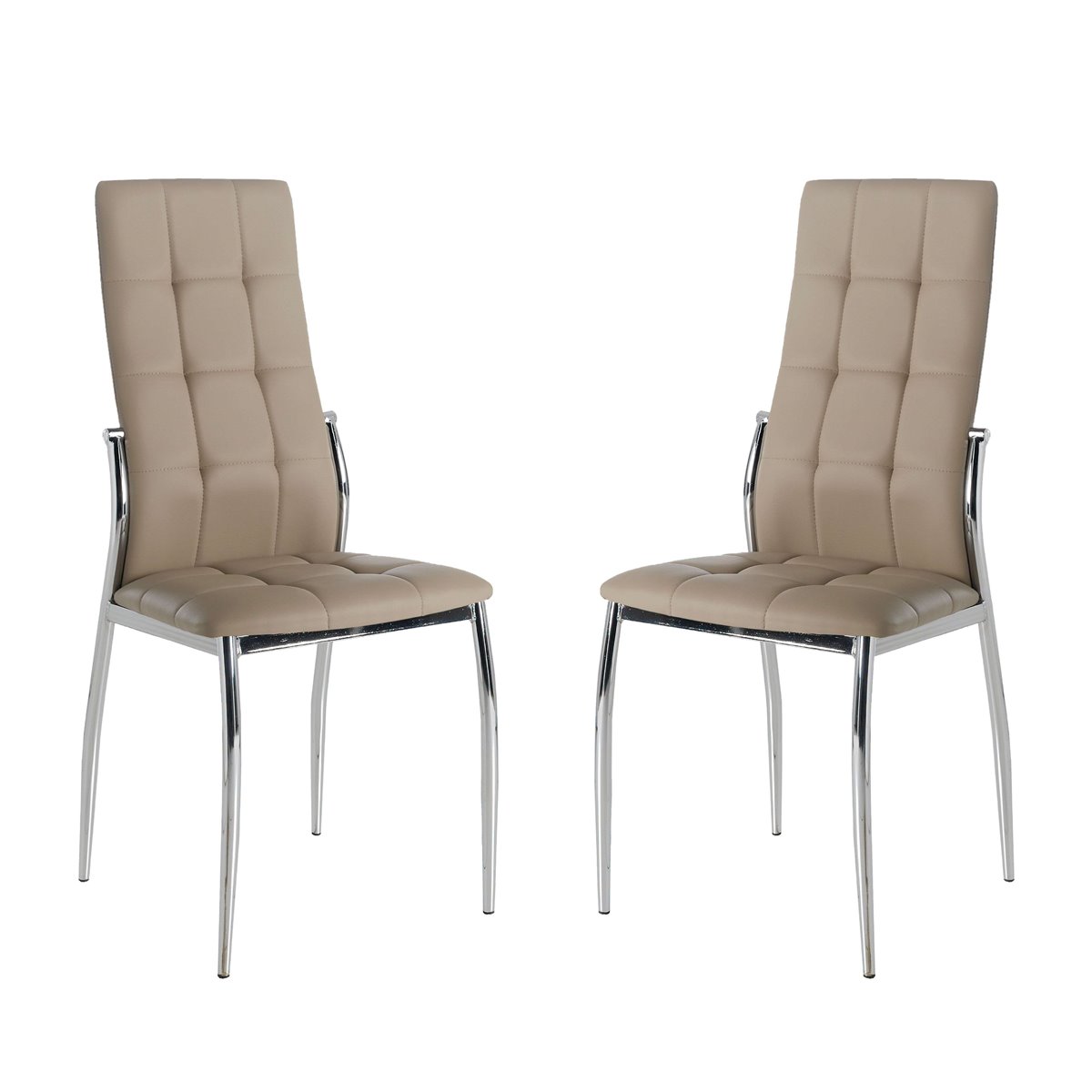 Pack Sillas Salón Comedor Laci Estilo Moderno en Color Beige 101x51x45 ...