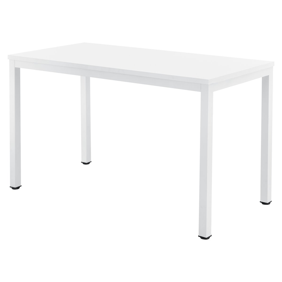 Mesa escritorio Odense rectangular acero/aglomerado 75 x 120 x 60 cm - Blanco [en.casa] - Conforama