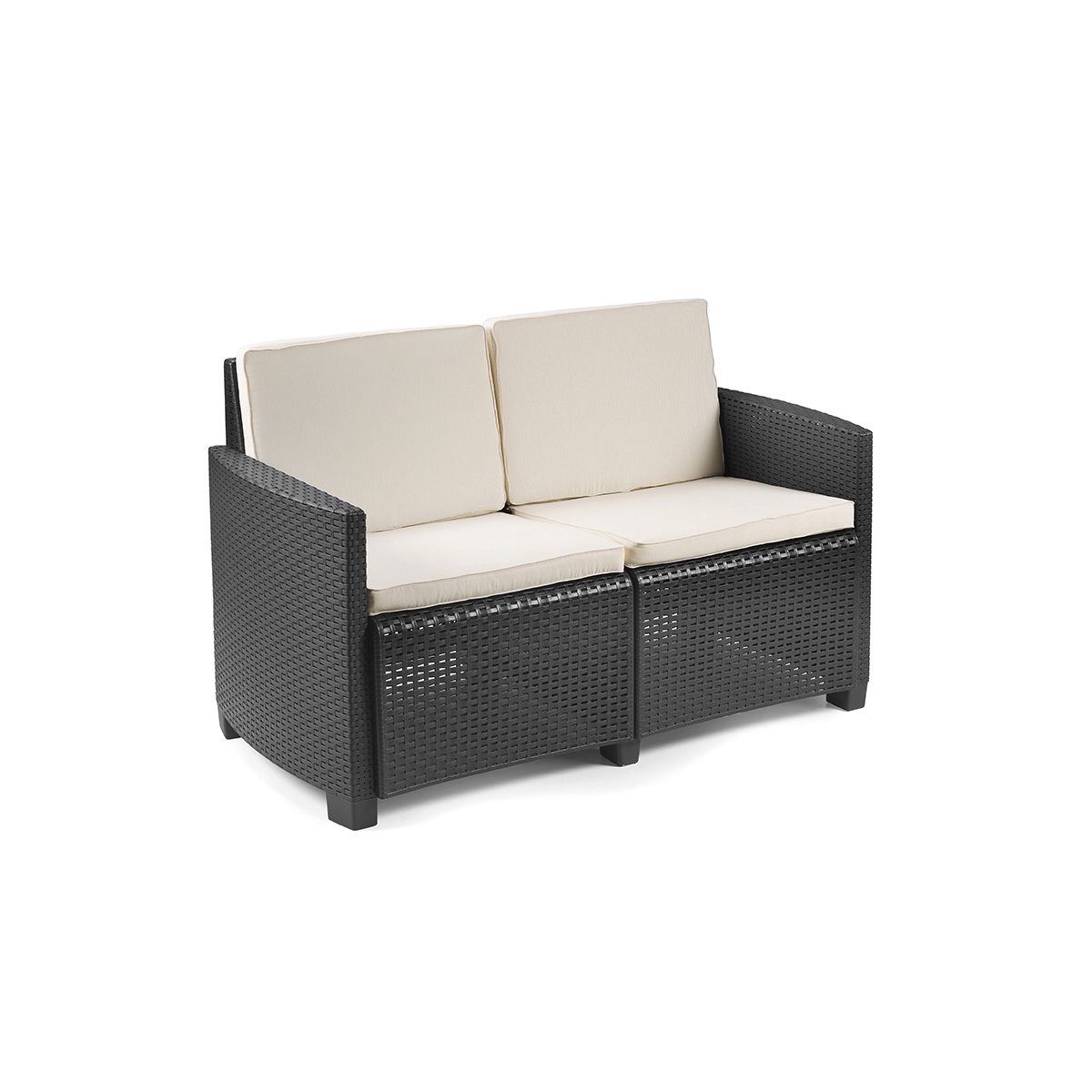 HAUSBED - Butaca Sofa Exterior - Siracusa - Gris-Antrácita - 63x58x74cm ...