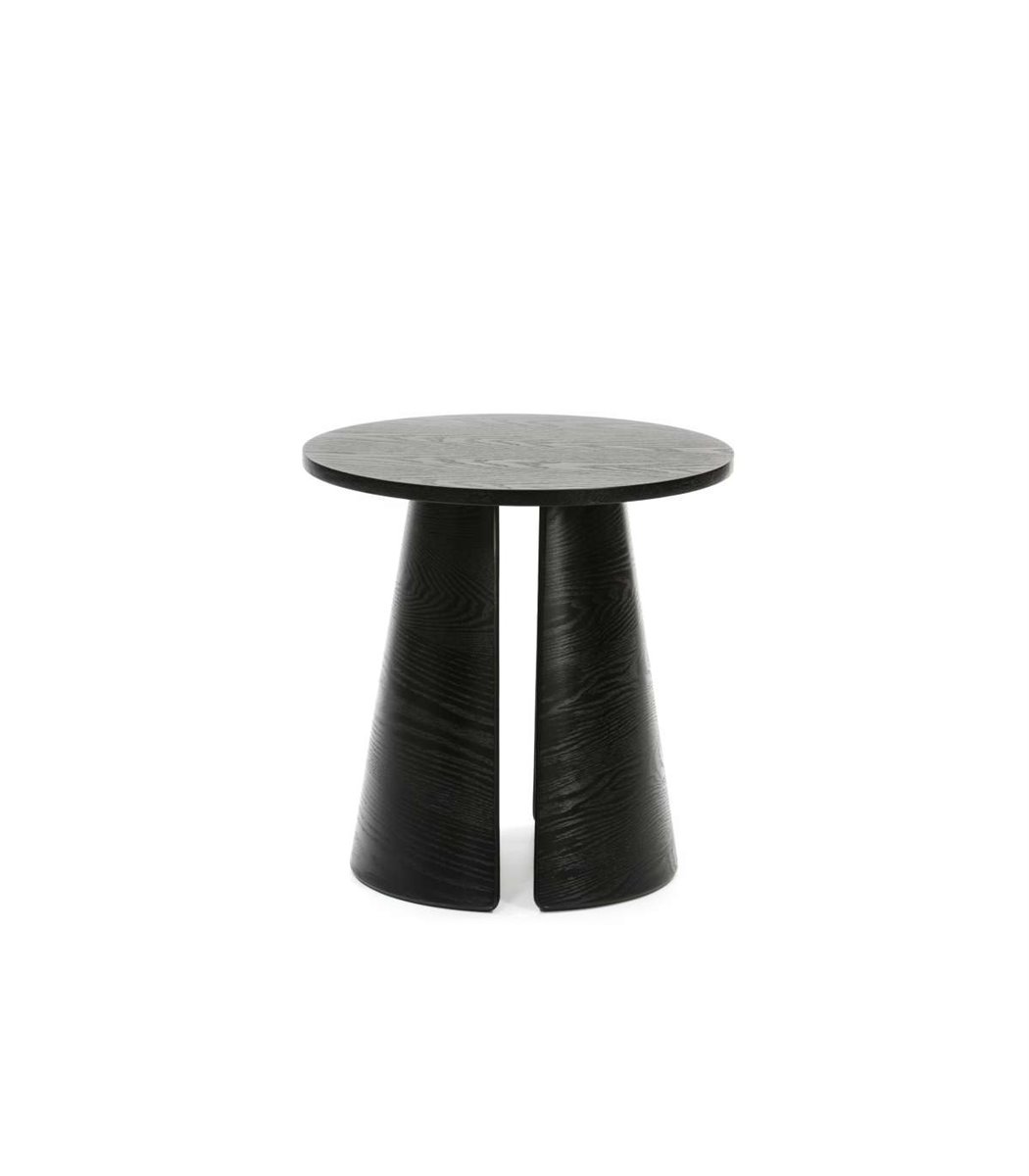 Mesa auxiliar de rincón modelo Cep acabado negro, 50cm(ancho) 50.1cm ...