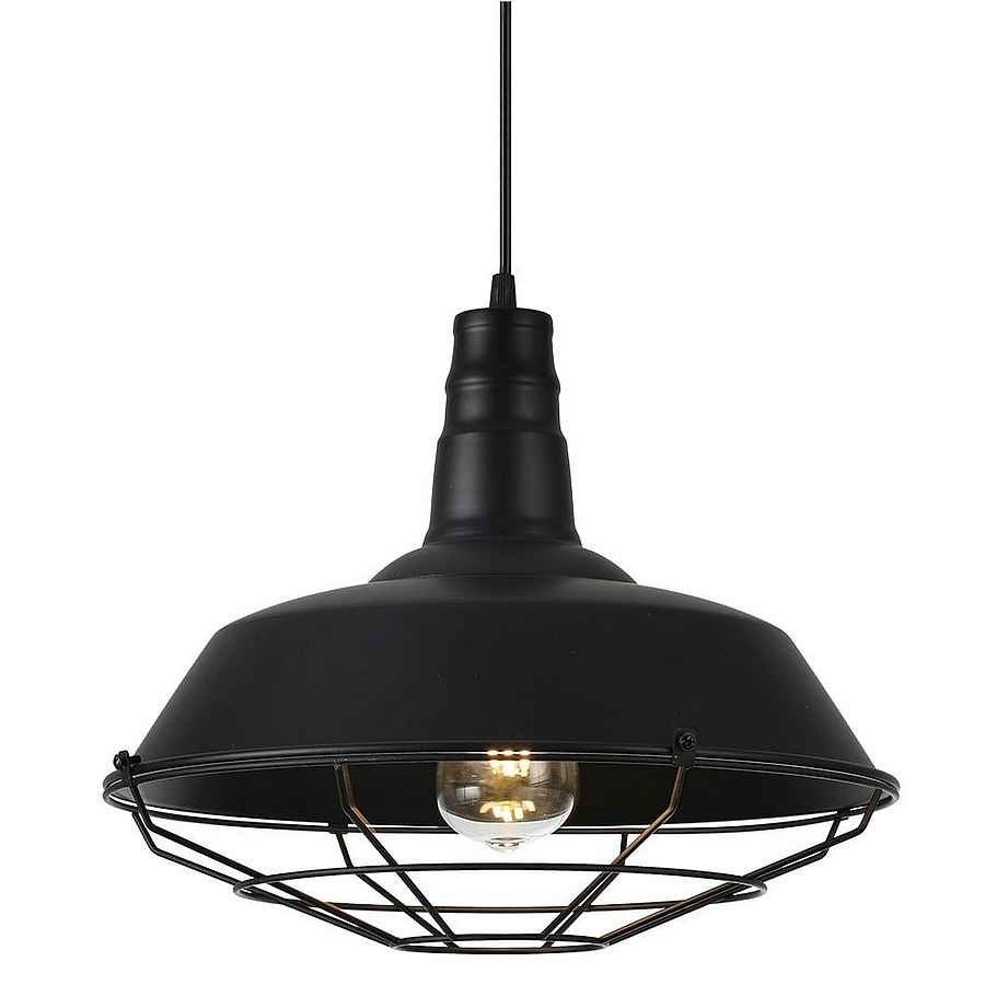 lampara de techo metal color negro serie flamenco 36cm - Conforama