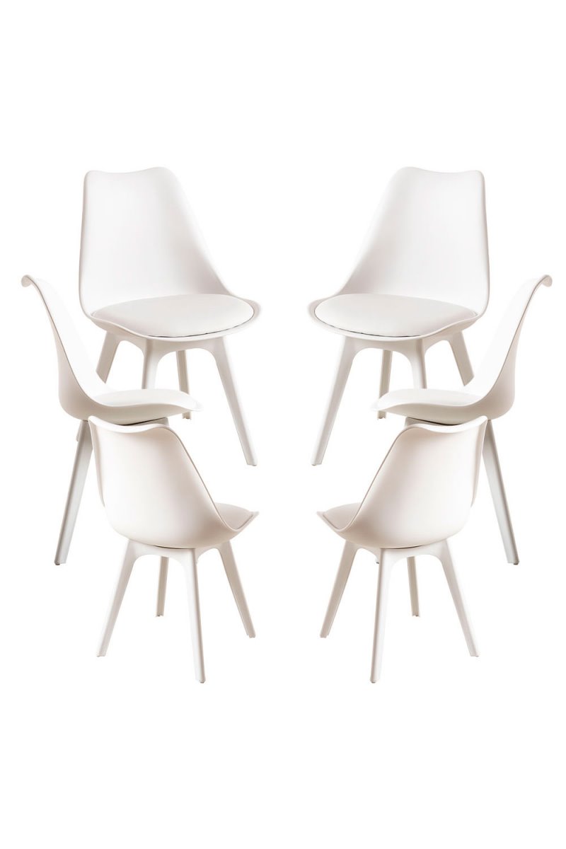 Pack 6 Sillas Synk Suprym - Blanco - Conforama