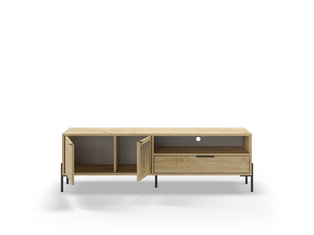 Mueble tv 164cm color roble INCA - Conforama