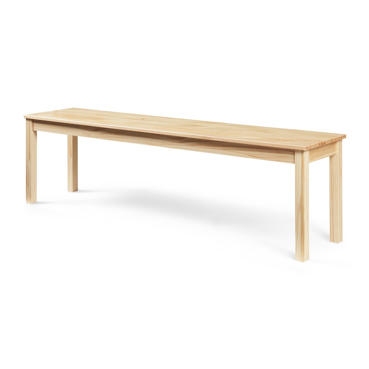 Banco de comedor Trerunulu 160x35x45 cm Natural [en.casa] - Conforama