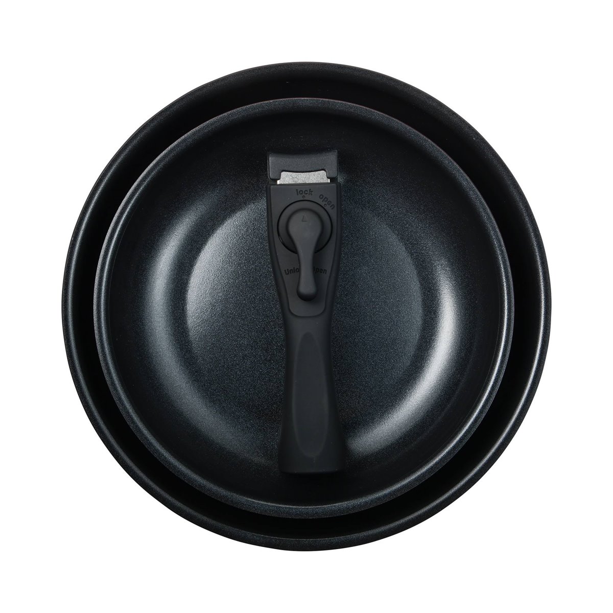 Bergner Click&Cook Juego de 2 Sartenes Ø22Ø26cm Aluminio prensado 2 ...