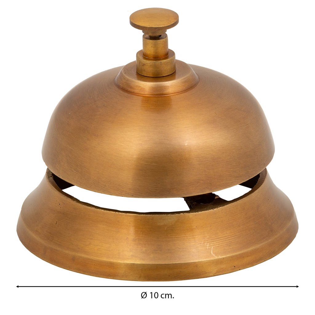 Timbre metal dorado d10 cm - Conforama