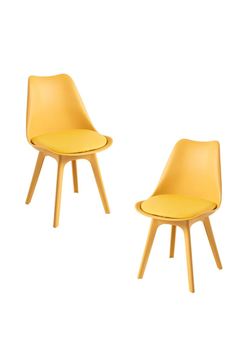 Pack 2 Sillas Synk Suprym - Amarillo - Conforama