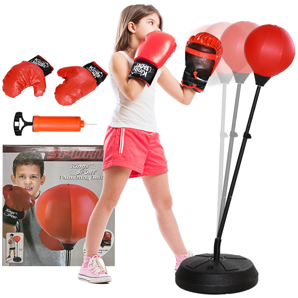 AIYAPLAY Saco de Boxeo para Niños de +5 Años Kit de Boxeo para Niños ...