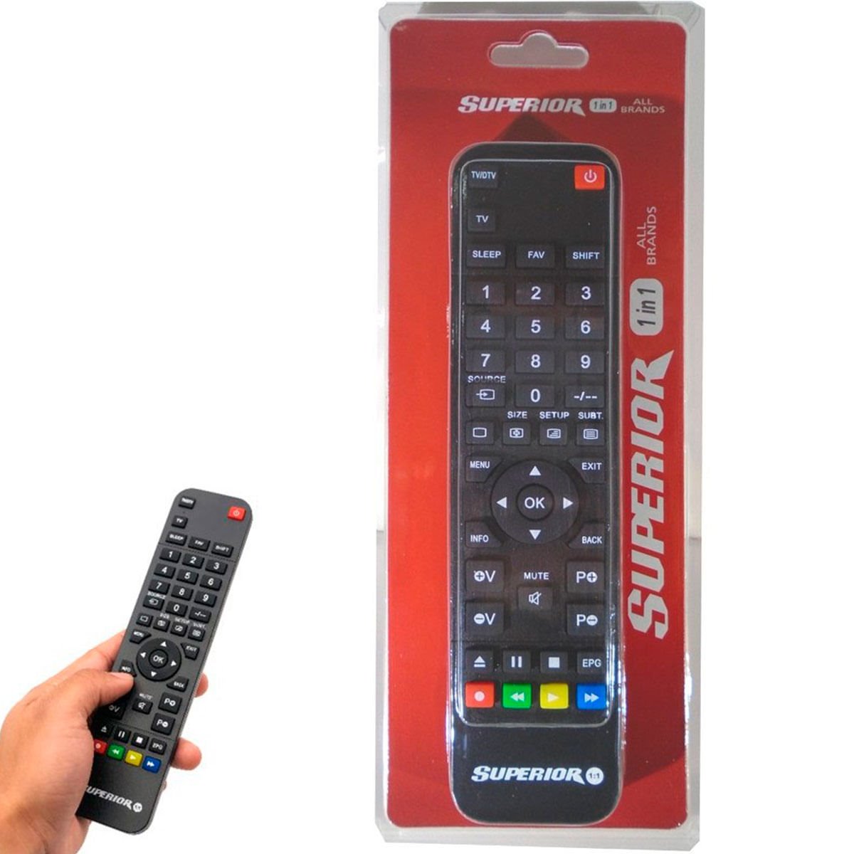 Mando de TV universal Superior Negro - Conforama